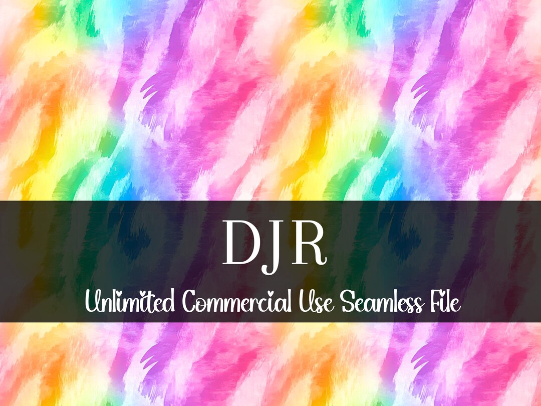 Watercolor Pastel Rainbow Tiger Print Seamless | Tiger Seamless Pattern ...