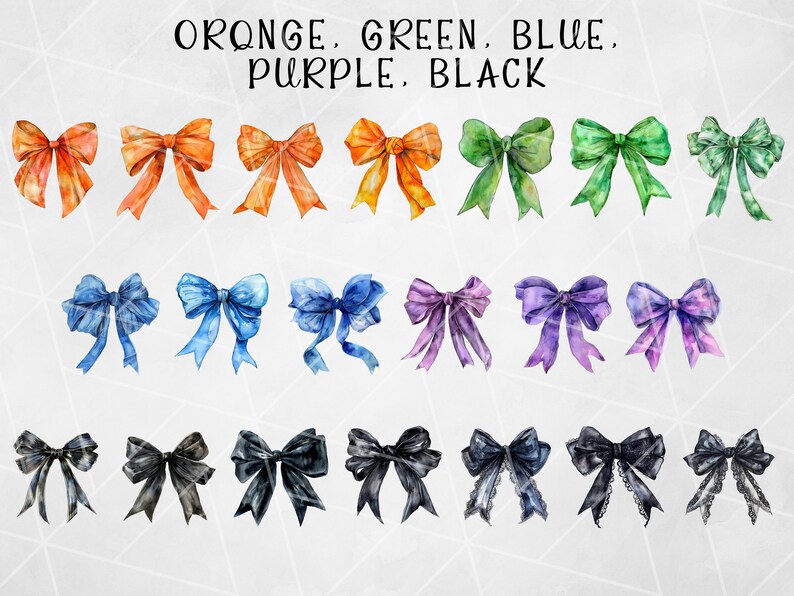 Watercolor Coquette Bow Clipart | Pink Ribbon Bow PNG Digital File ...