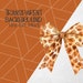 Watercolor Coquette Giraffe Bow Clipart | Animal Print Bow Clipart ...