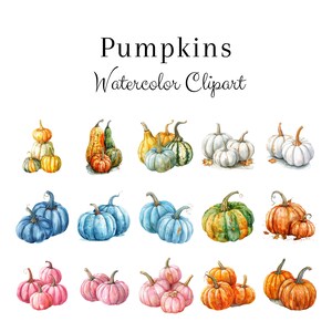 Fall Watercolor Clipart | Watercolor Fall Wildflower Clipart ...