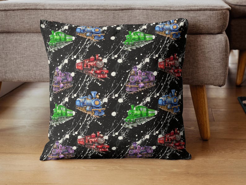 Seamless Train Pattern | Watercolor Trains | Train Backgrounds Seamless ...