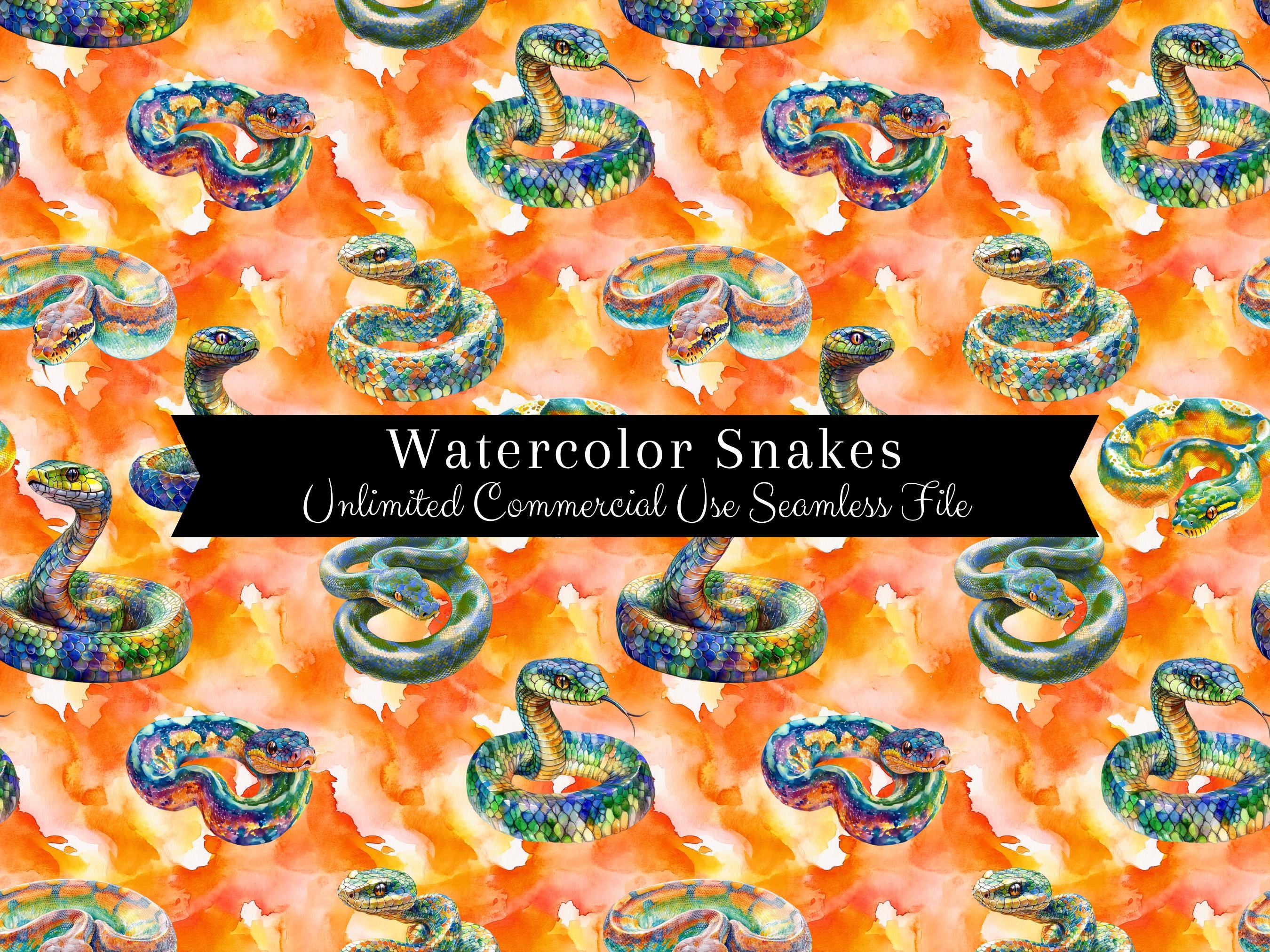 Seamless Snake Pattern | Digital Paper | Printable for Scrapbooking ...