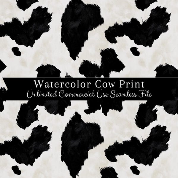 Cow Print Fabric - Etsy