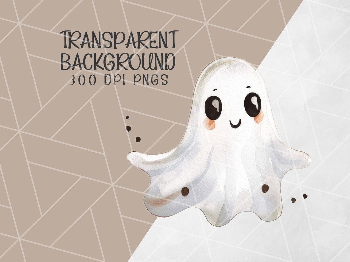Friendly Ghost Clipart | Ghost Clipart | Spooky Clipart | Halloween ...