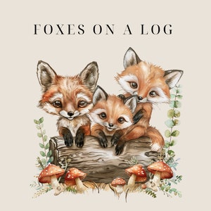 Woodland Animals Watercolor Clipart | Forest Animals Clip Art | Baby ...