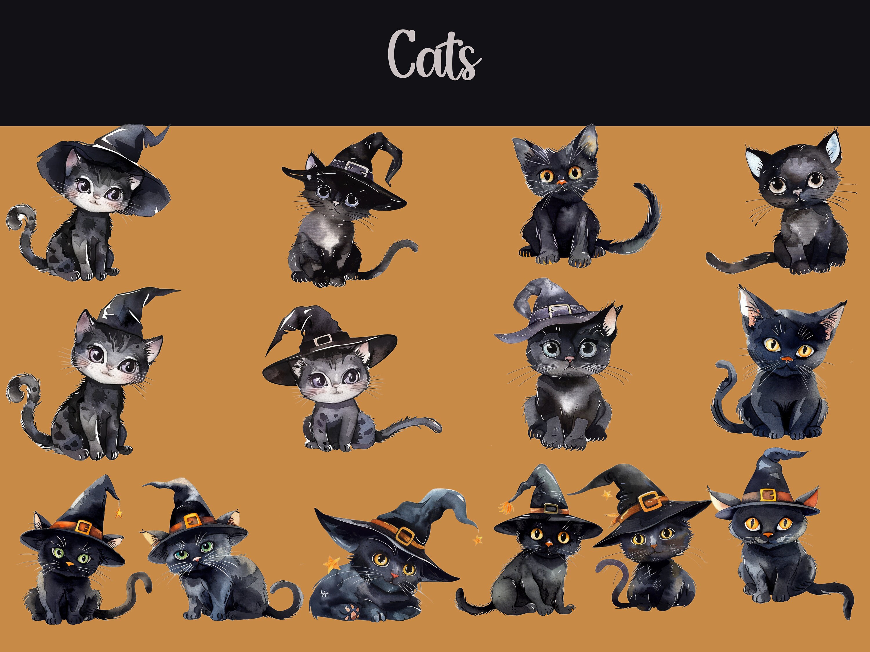 Spooky Clipart Ghost Clipart Pumpkin Clipart Witch Clipart Bat Clipart ...