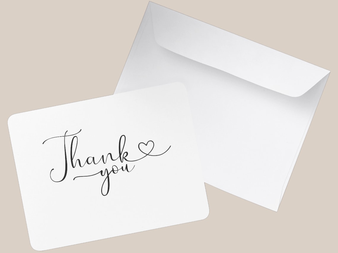 Script Thank You With Heart Clipart | Thank You PNG | Thank You Card ...