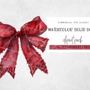 Watercolor Coquette Bow Clipart | Pink Ribbon Bow PNG Digital File ...