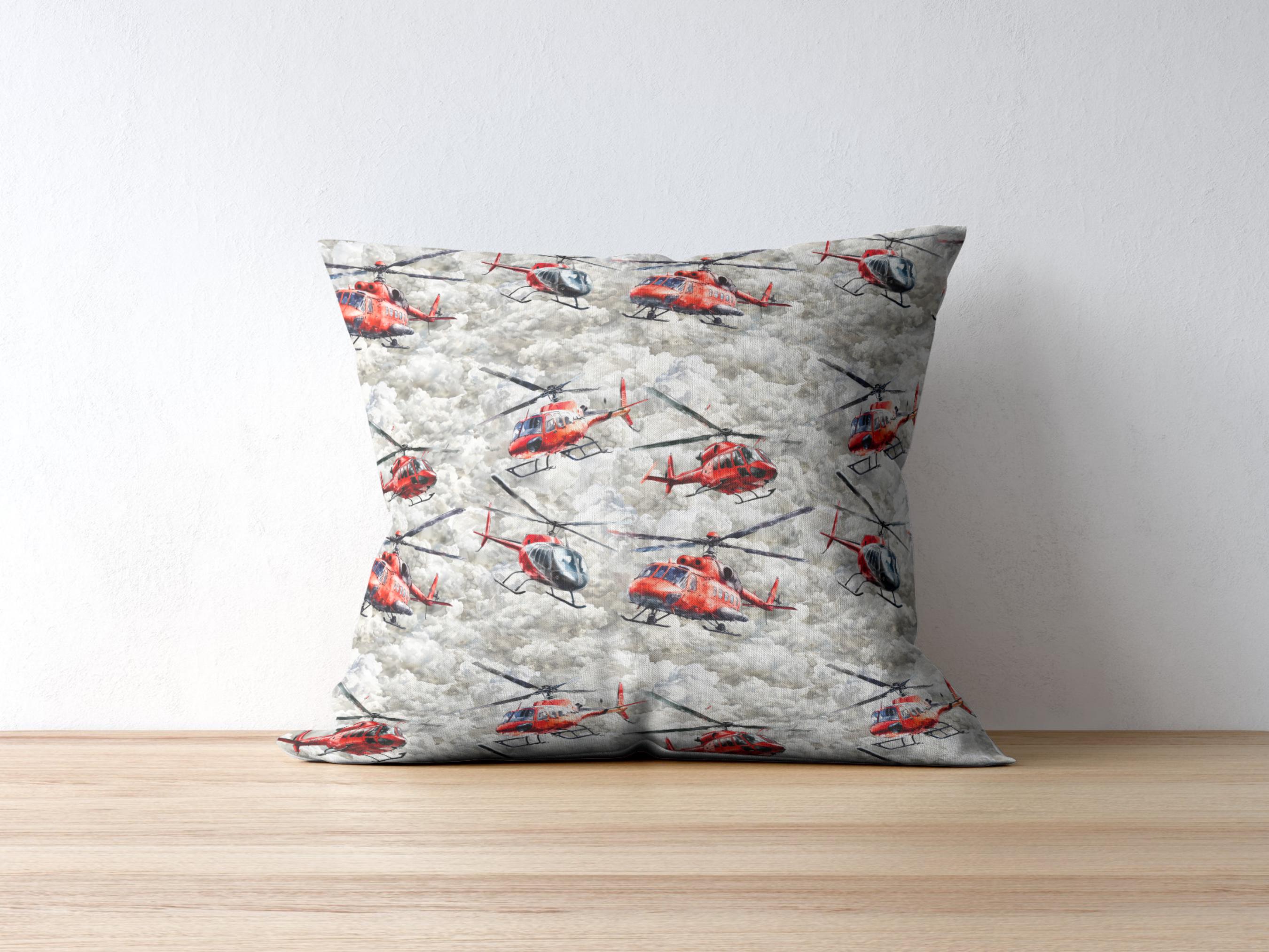 Helicopter Seamless Pattern Watercolor Clouds Digital Paper Watercolor ...