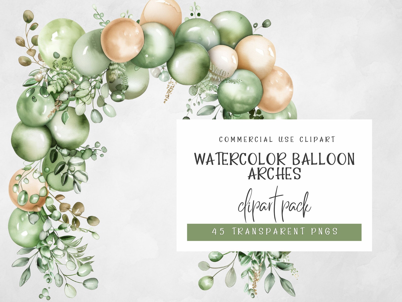 Watercolor Rainbow Balloon Clipart | Birthday Party Clipart | Balloon ...