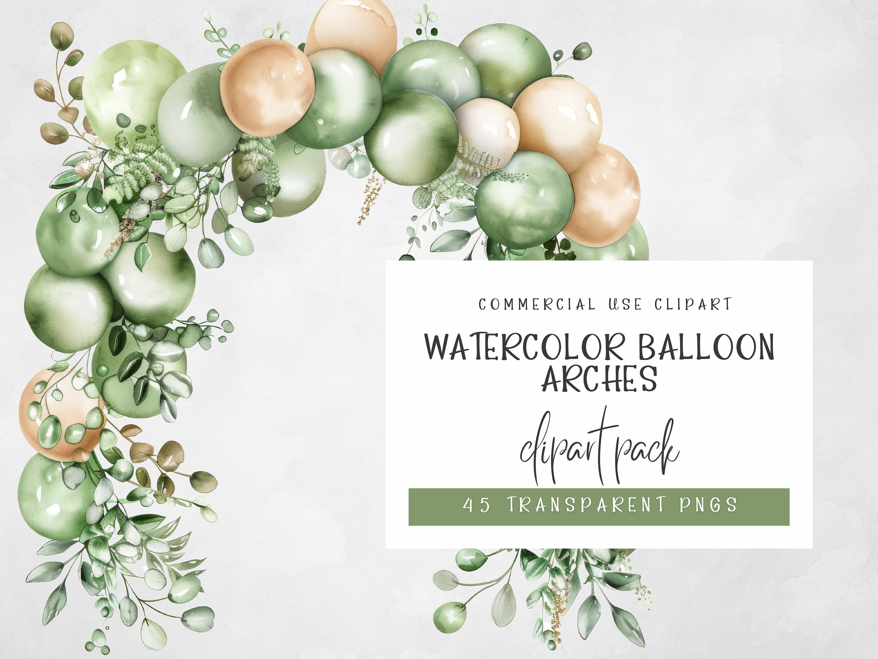 Watercolor Rainbow Balloon Clipart | Birthday Party Clipart | Balloon ...