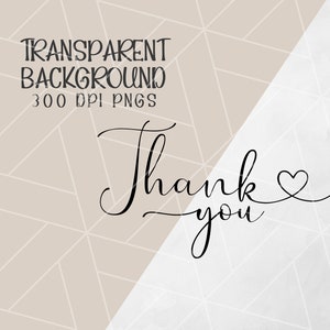 Script Thank You With Heart Clipart | Thank You PNG | Thank You Card ...