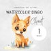 Baby Dingo PNG | Australian Animals Clipart | Watercolor Clipart ...