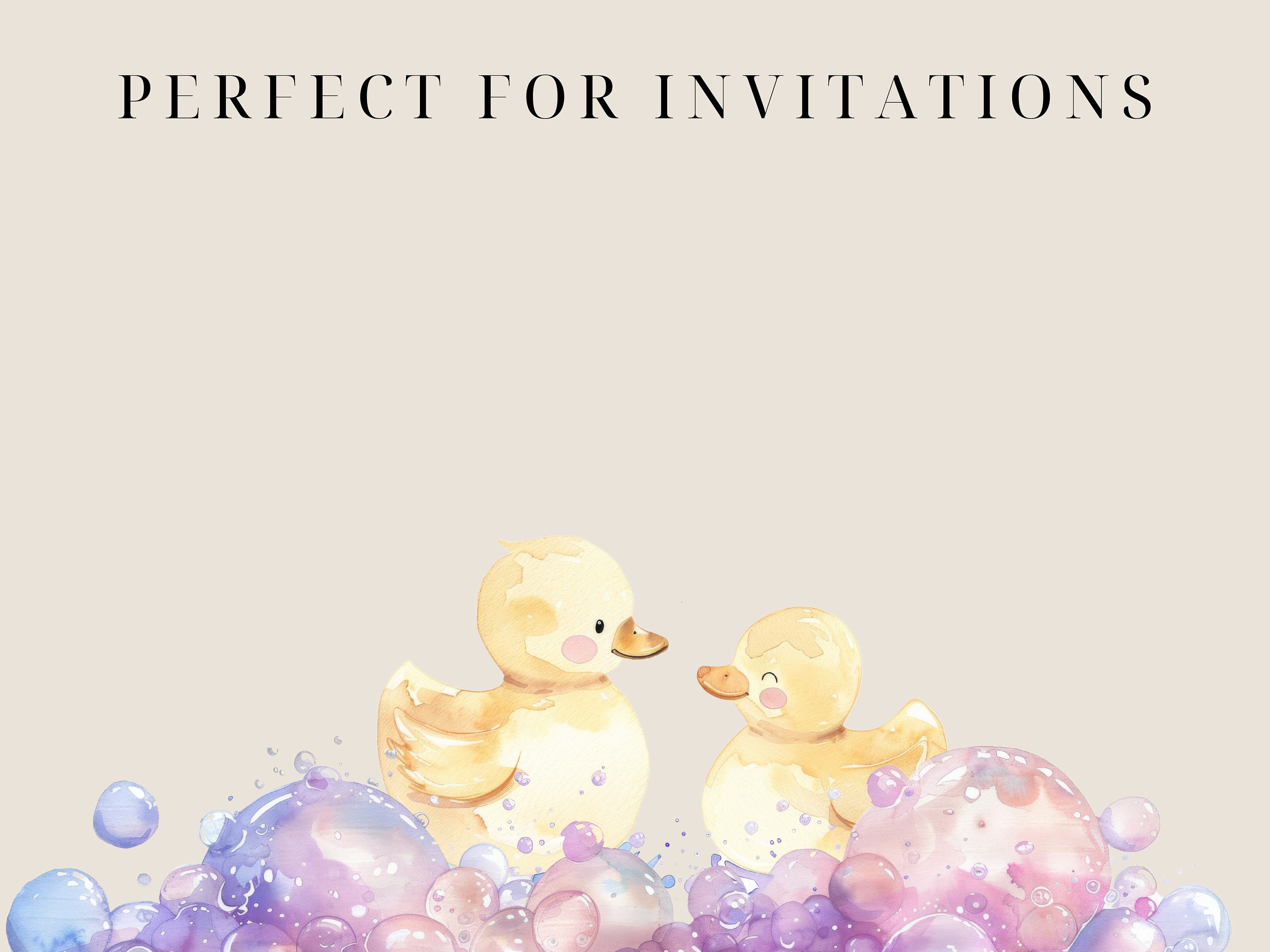 Watercolor Rubber Ducky Clipart Bundle Rubber Duck Rubber Ducky Clip ...