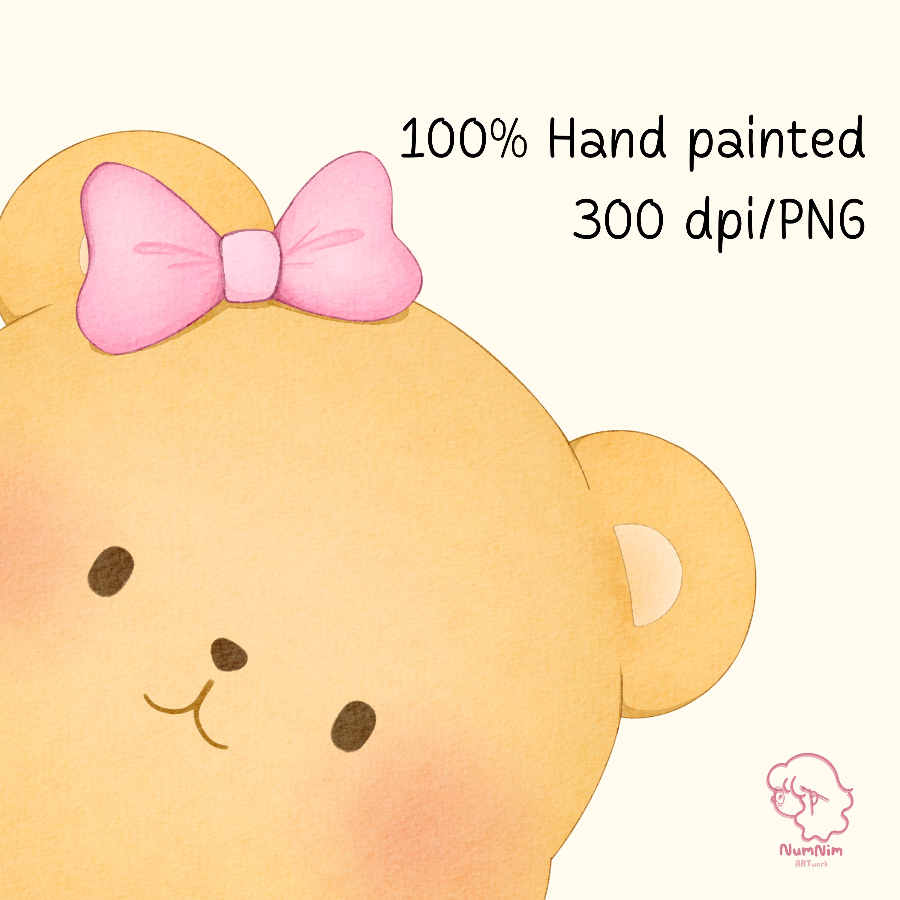 Teddy Bear Watercolor Clipart, Teddy Bear Clipart, Watercolor Baby Bear ...