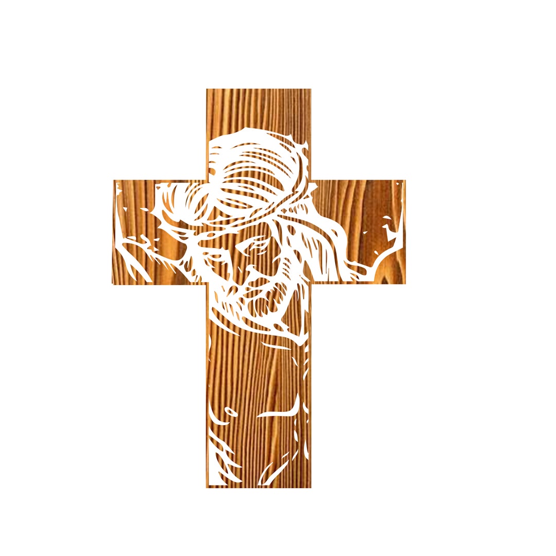 Jesus on Cross Laser Cut File. Vector File for Laser Cutting. Wall Art ...