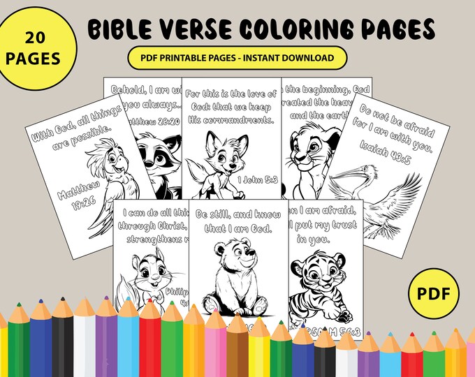Bible Verse Coloring Page for Kids Homeschool Printable Sunday School ...