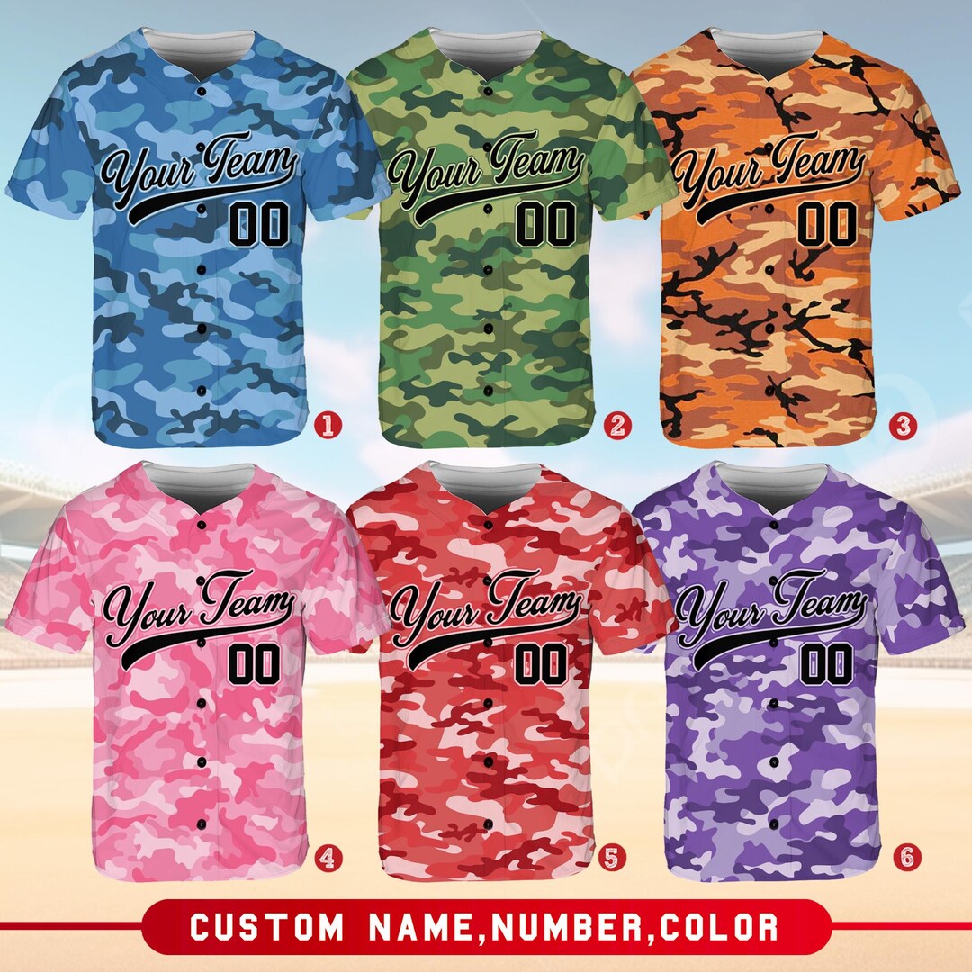 Custom Baseball Jersey, Personalized Team Name and Number Baseball ...