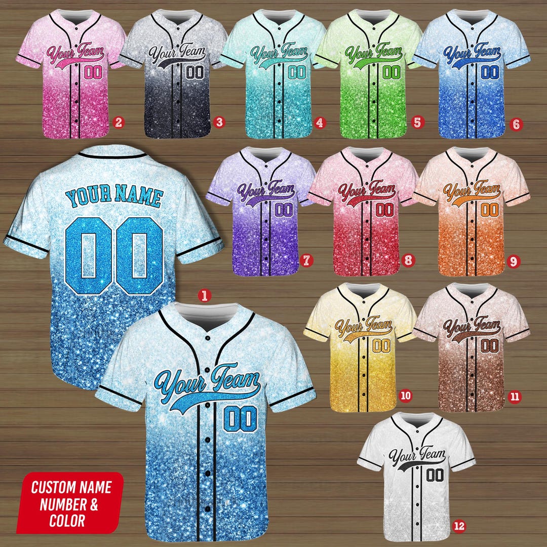 Custom Baseball Jersey, Personalized Team Name and Number Baseball ...