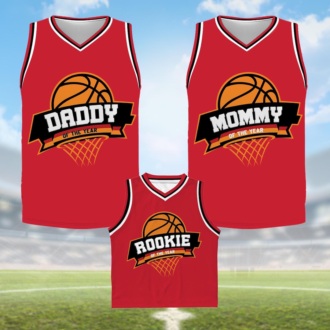 Personalized Daddy Mommy of the Rookie Basketball Jersey, Custom Name ...