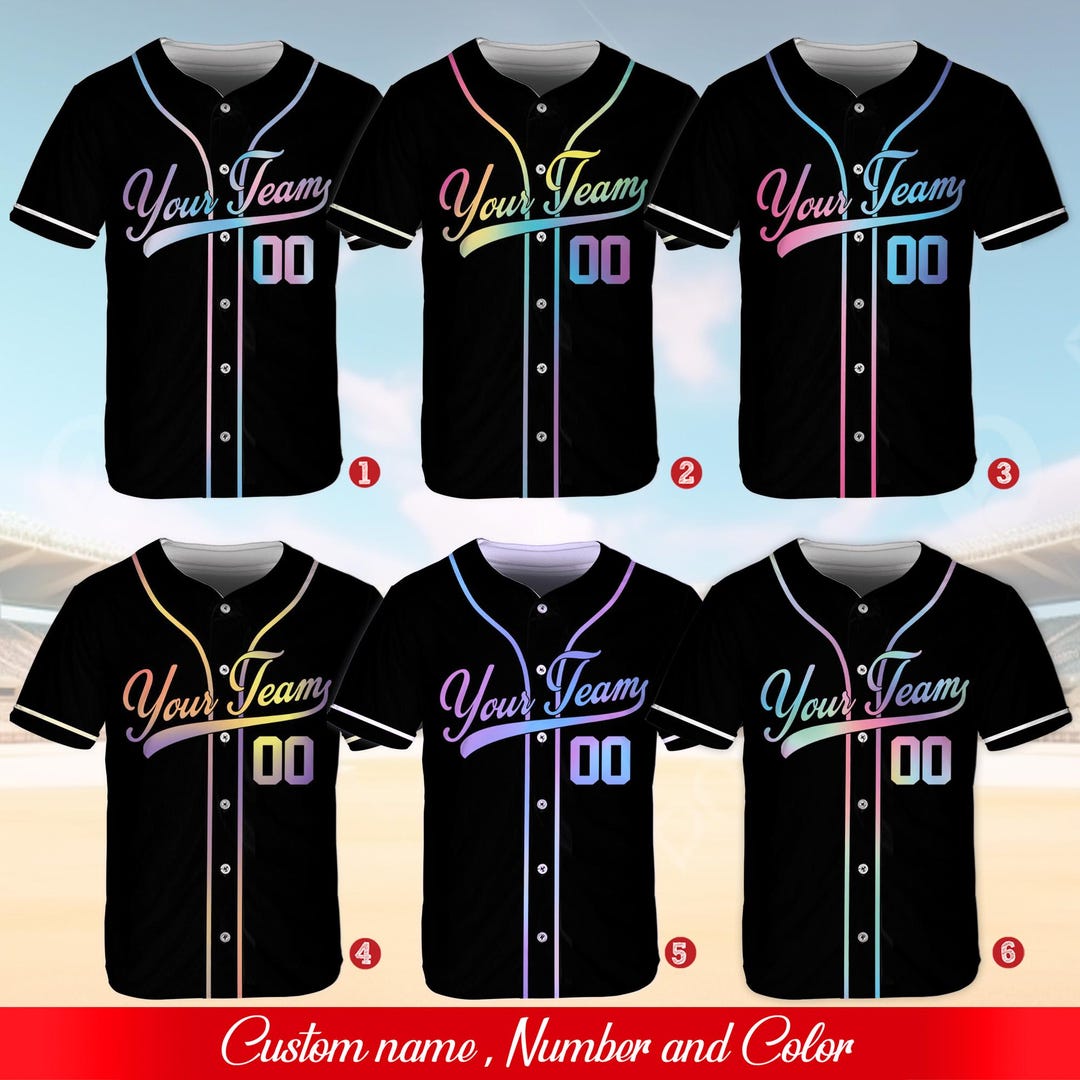 Custom Baseball Jersey, Personalized Team Name and Number Baseball ...