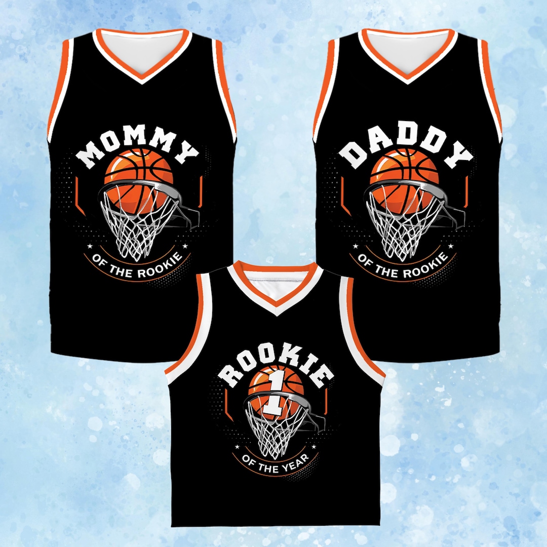 Personalized Daddy Mommy of the Rookie Basketball Jersey, Custom Name ...