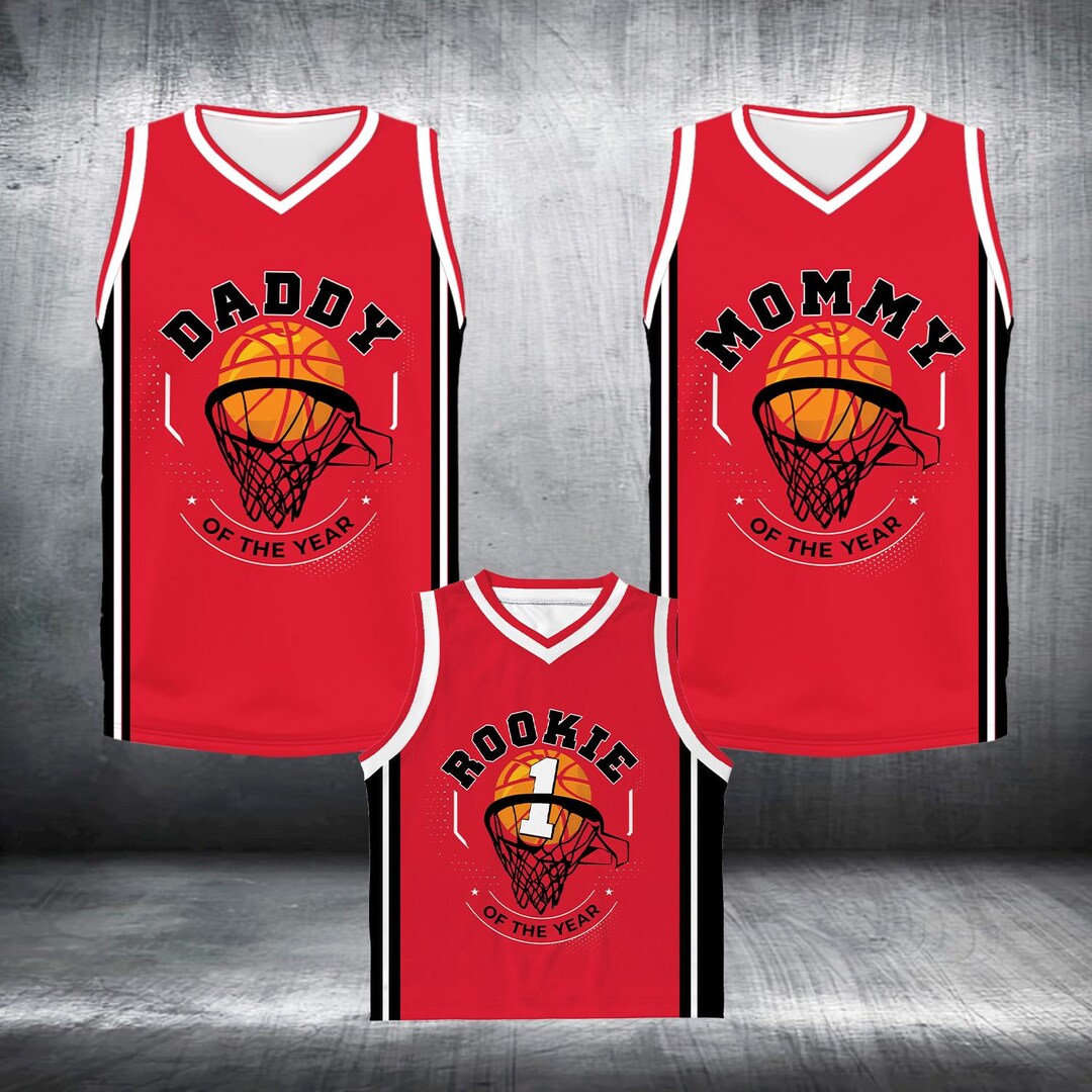 Personalized Daddy Mommy of the Rookie Basketball Jersey, Custom Name ...