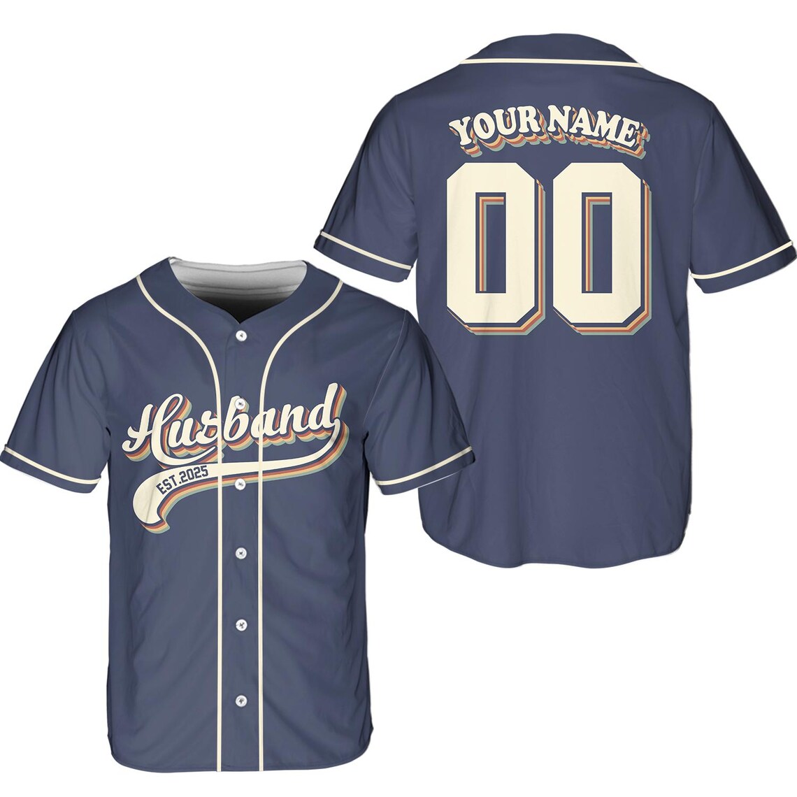 Personalized Wife Husband Baseball Jersey, Custom Matching Couple ...