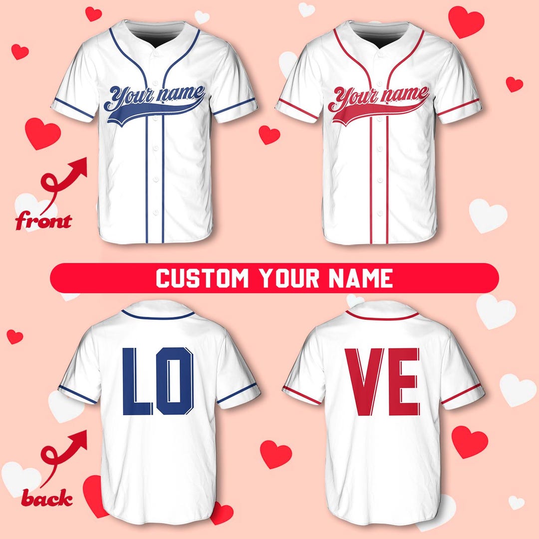 Personalized Together Since Baseball Jersey, Custom Matching Couple ...