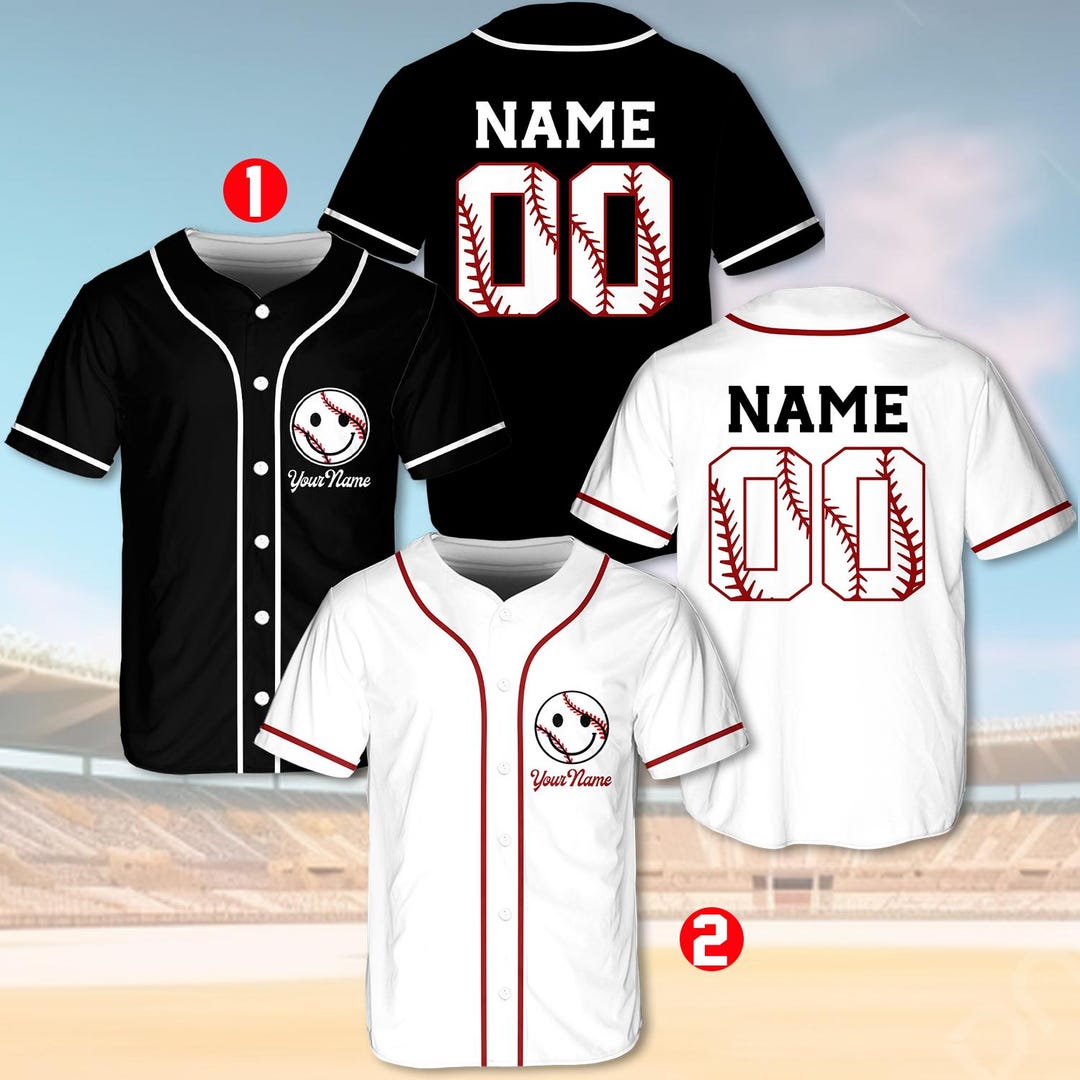 Custom Baseball Jersey, Personalized Baseball Shirt, Custom Name ...
