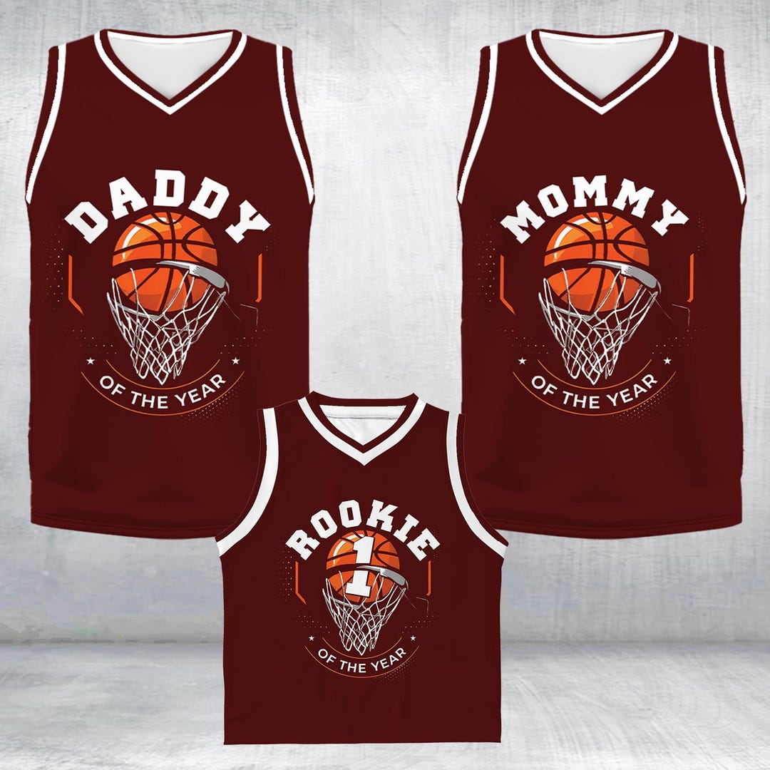 Personalized Daddy Mommy of the Rookie Basketball Jersey, Custom Name ...