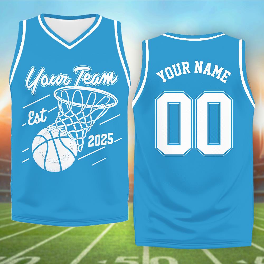 Custom Basketball Jersey, Personalized Team Name and Number Basketball ...