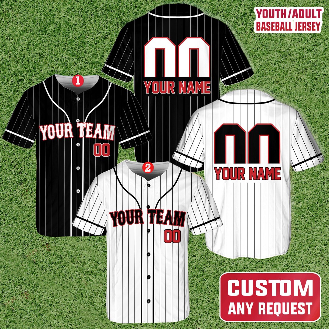 Custom Baseball Jersey, Personalized Team Name and Number Baseball ...