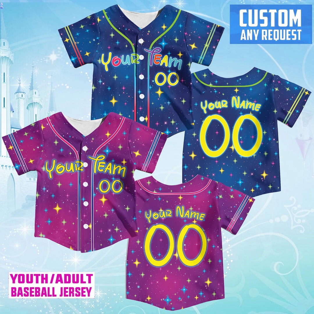 Custom Galaxy Baseball Jersey, Personalized Space Themed Jersey, Starry ...
