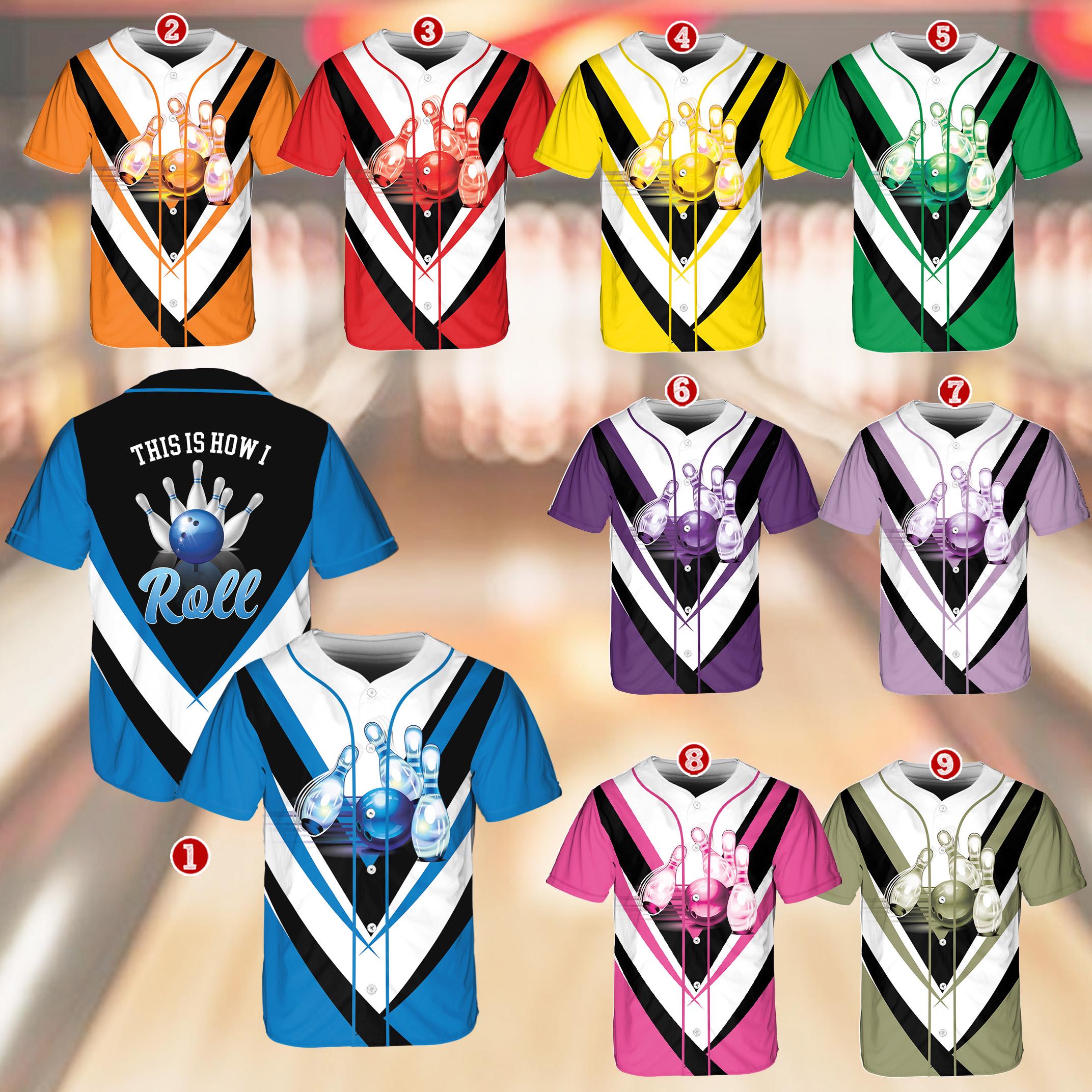Personalized Vintage Bowling Baseball Jersey for Men Women Kid Youth ...