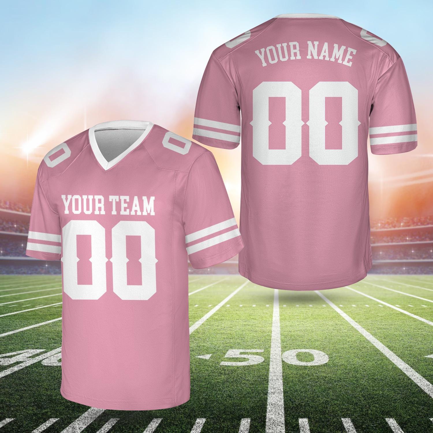 Personalized Football Team, Custom Team Name and Number Football Jersey ...