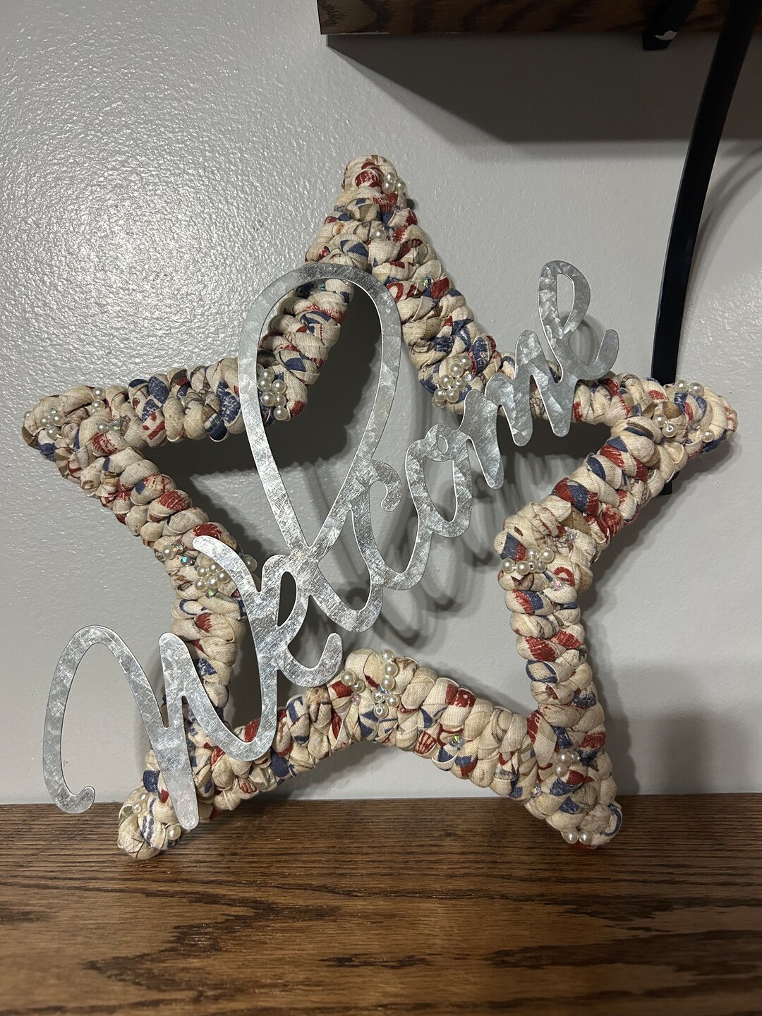 Celebrating America Woven Rope Wreath American Red, White and Blue ...