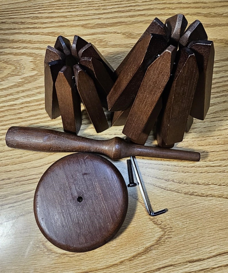 Set of 3 Trivets Tree Easy Storage Bamboo Hot Pad Coasters and ...