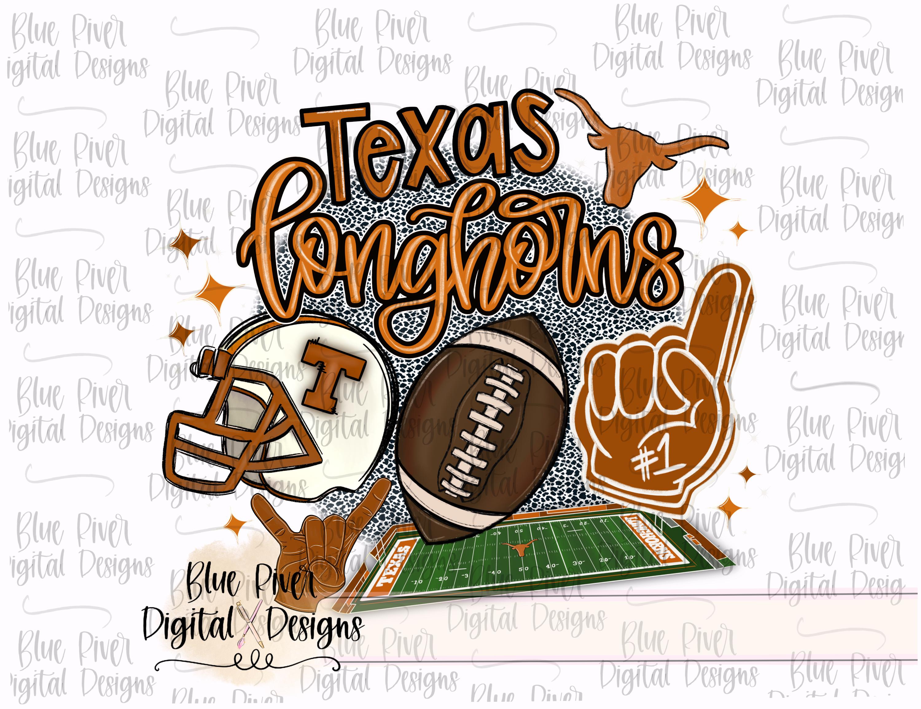 Longhorns Png, College Football Png, Austin Football, Hand Drawn ...