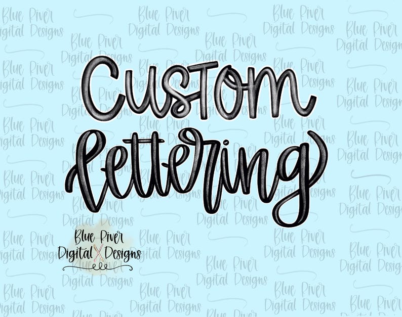 Custom Handwritten Lettering Custom Lettering Custom Number Custom