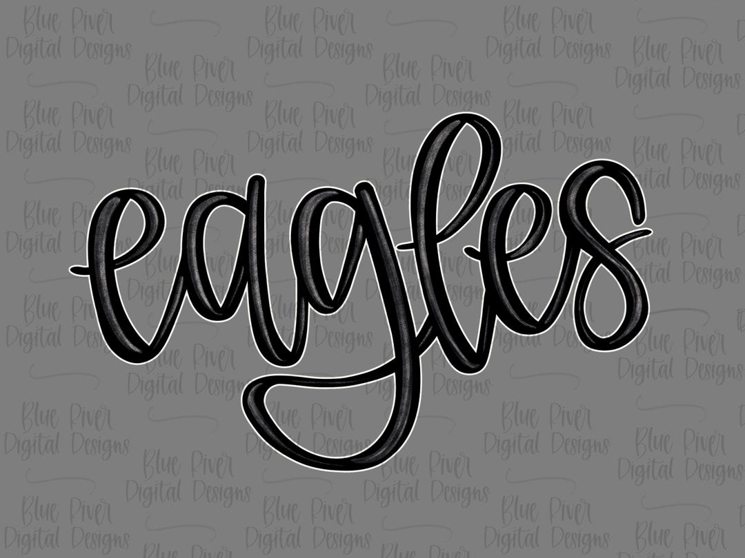 Eagles PNG, Hand Lettered Mascot, Handwritten Team Mascot, School ...