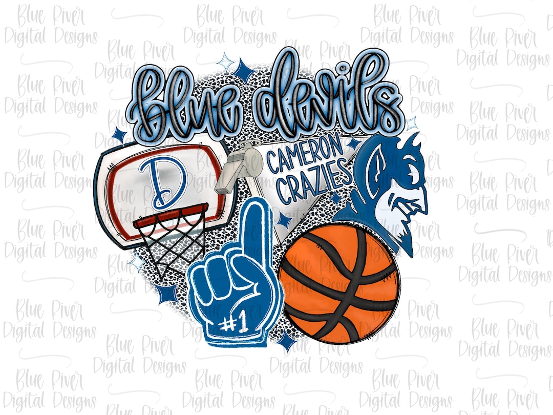 Blue Devils Png, College Basketball, Duke Basketball, Hand Drawn Duke ...