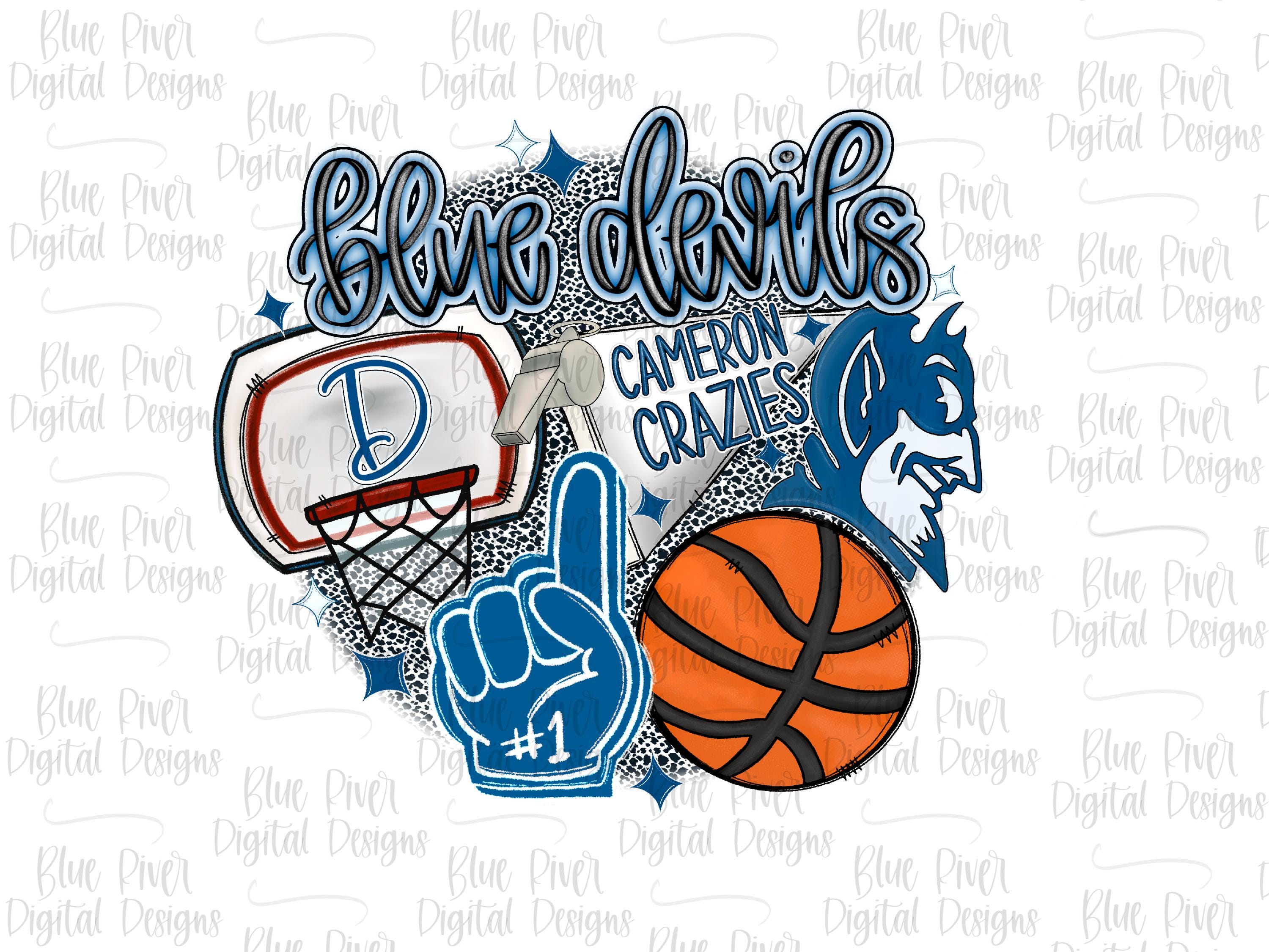 Blue Devils Png, College Basketball, Duke Basketball, Hand Drawn Duke ...