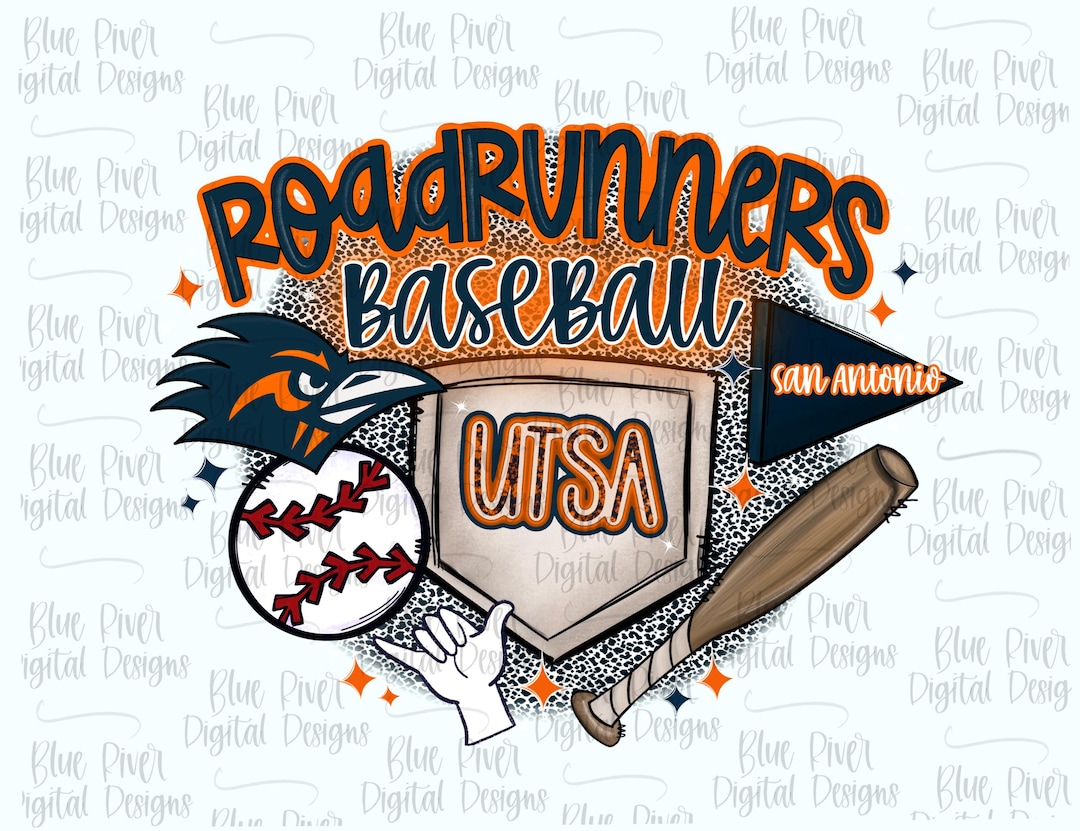 Roadrunners Png College Baseball Png San Antonio Baseball Hand Drawn ...