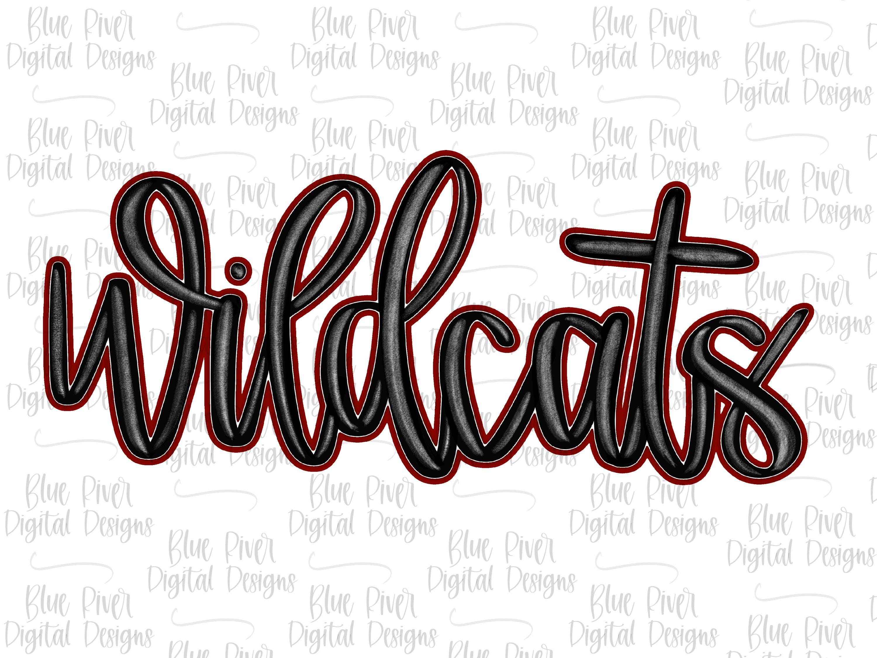 Wildcats PNG, Hand Lettered Mascot, Handwritten Team Mascot, School ...