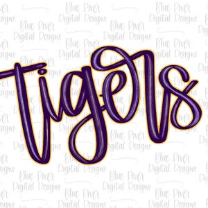 Tigers PNG, Hand Lettered Mascot, Handwritten Team Mascot, School ...
