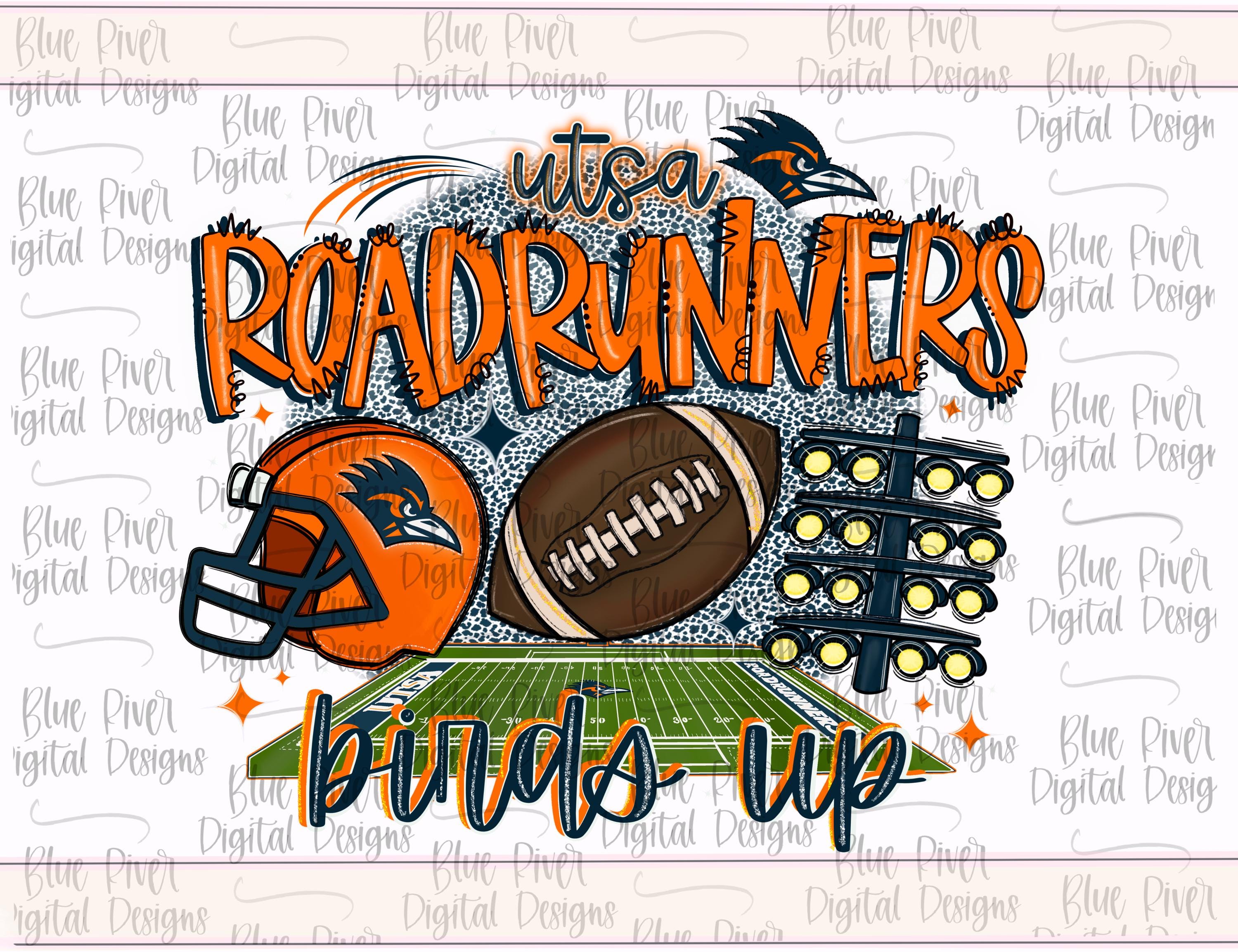 Roadrunners Png, College Football Png, San Antonio Football, Hand Drawn ...