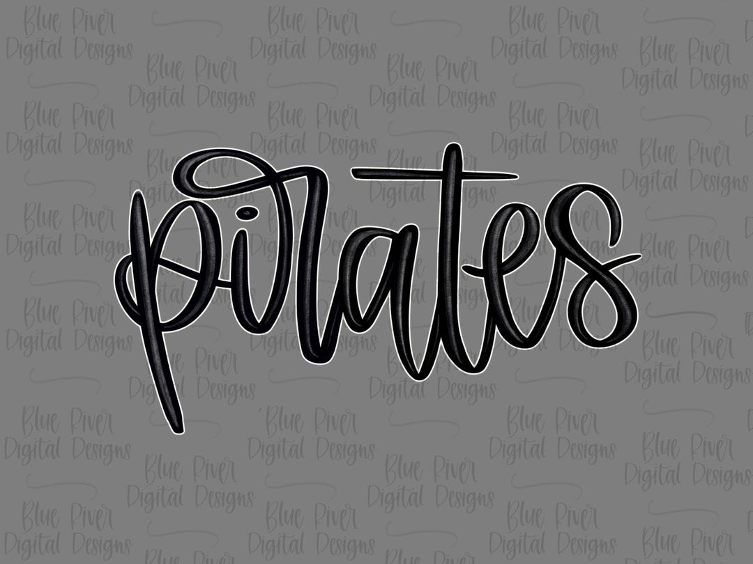 Pirates PNG, Hand Lettered Mascot, Handwritten Team Mascot, School ...