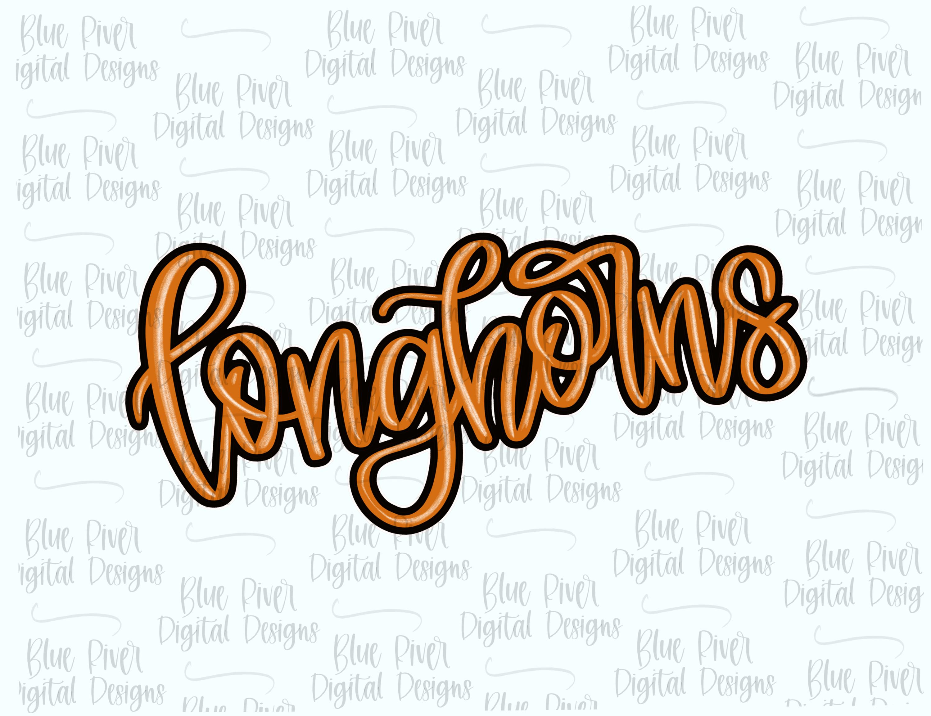Longhorns Texas Png, College Font Png, Austin , Hand Drawn Longhorns ...