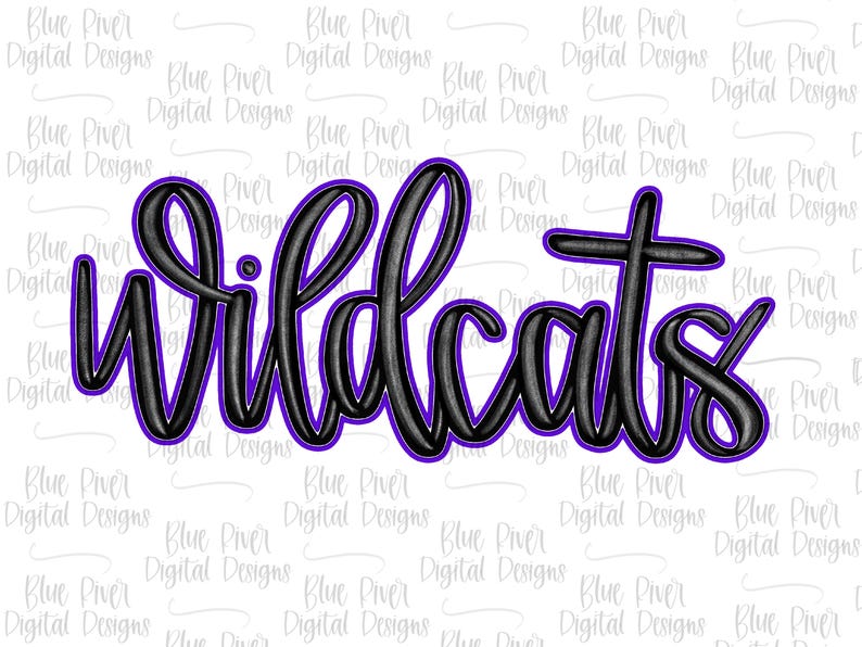 Wildcats PNG, Hand Lettered Mascot, Handwritten Team Mascot, School ...
